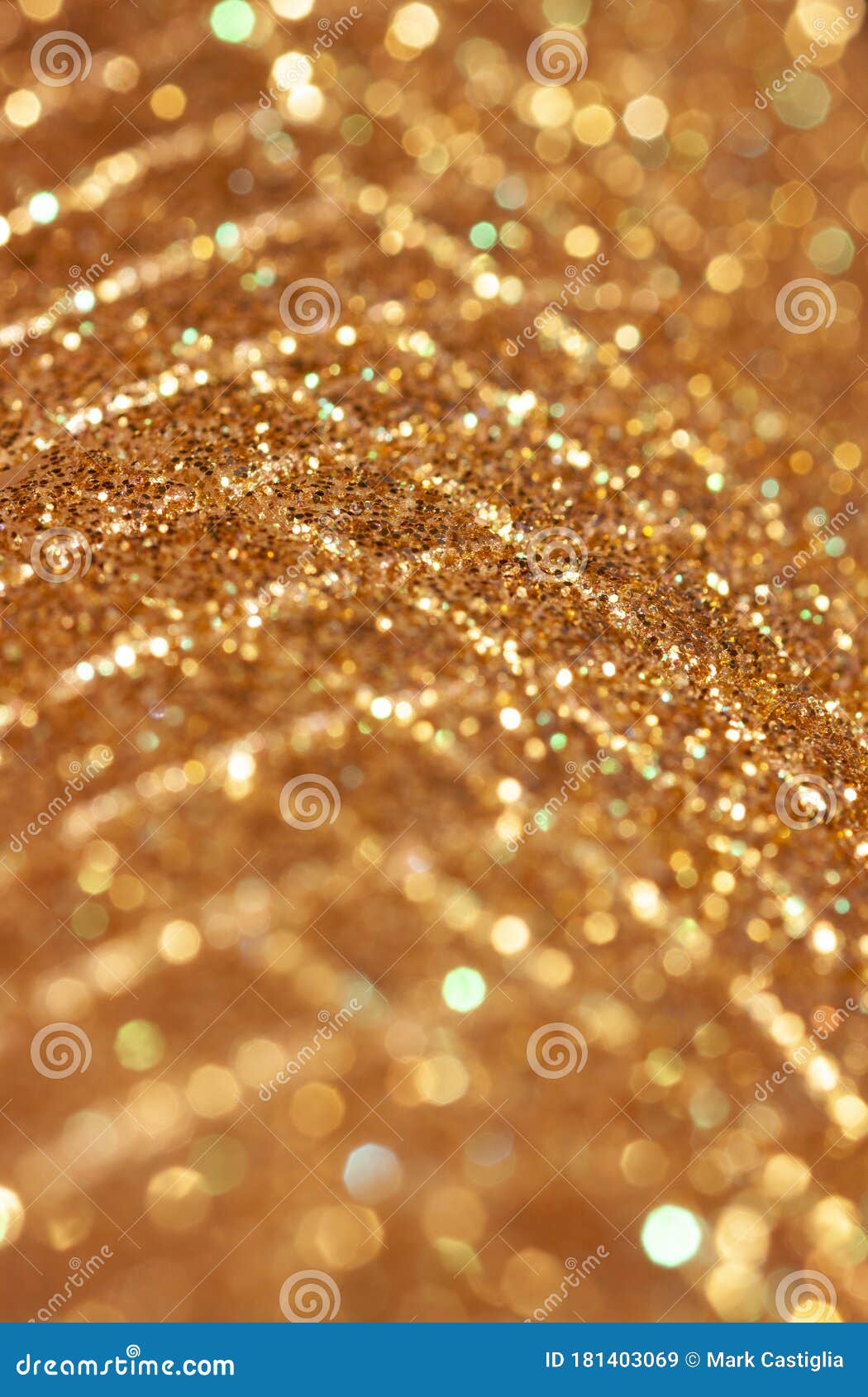 Sparkly Gold Abstract Pattern with Out of Focus Circles and Highlights ...