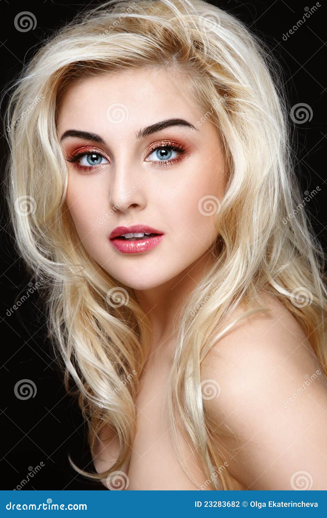 Sparkly make-up stock photo. Image of lovely, gloss, blond - 23283682