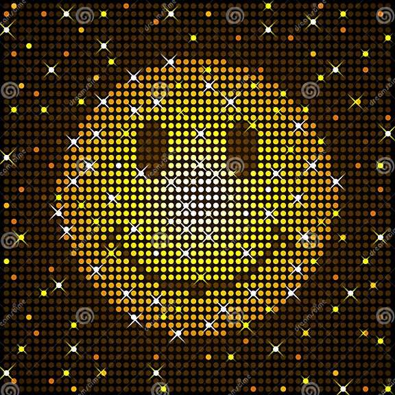 Sparkly smiley face stock vector. Illustration of orange - 21676890