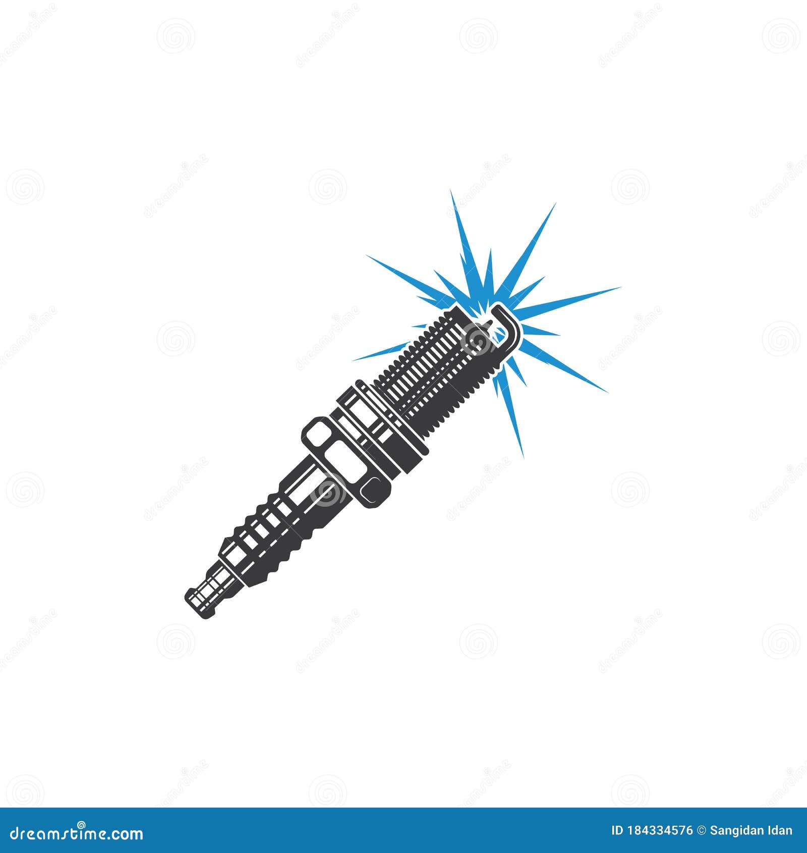 Spark Plug Vector Logo Design Template. Autoparts Or Car Service Icon ...
