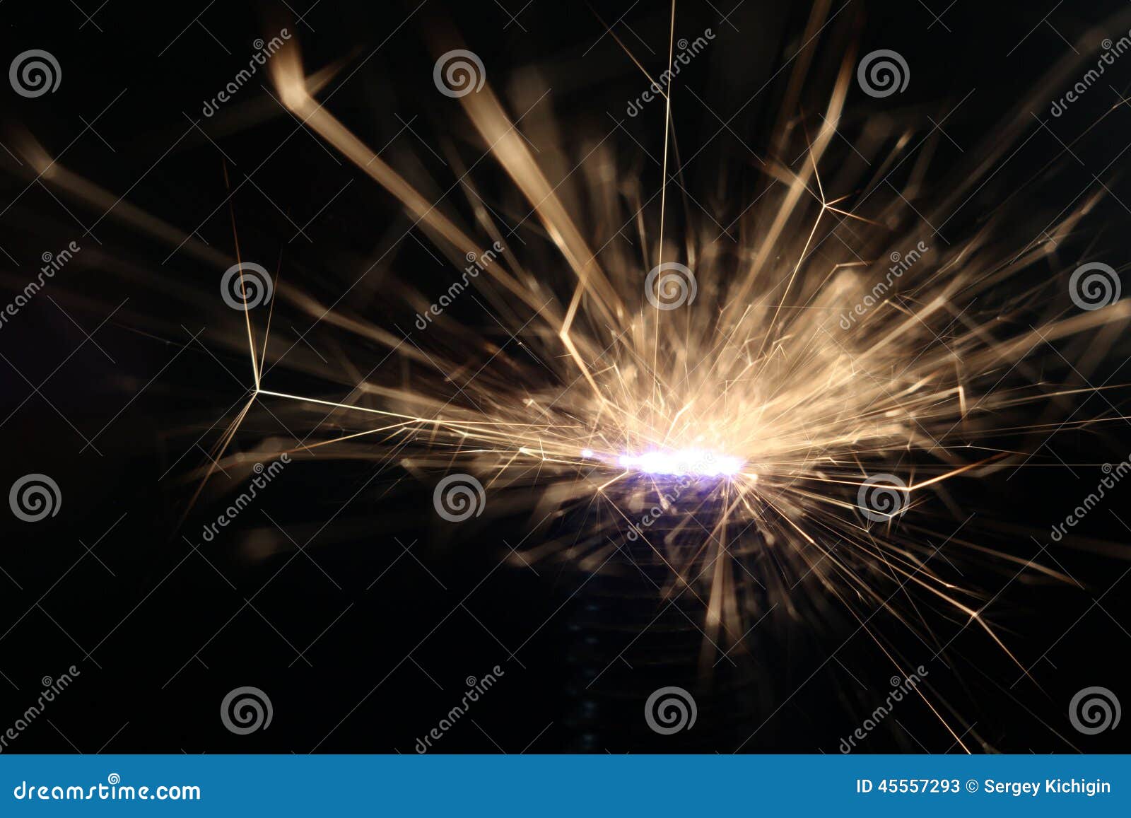 Sparks on a Black Background Electric Short Circuit Stock Image - Image ...