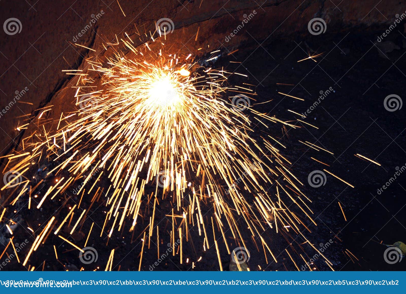 Sparks during Cutting of Metal Stock Image - Image of shield, acetylene ...