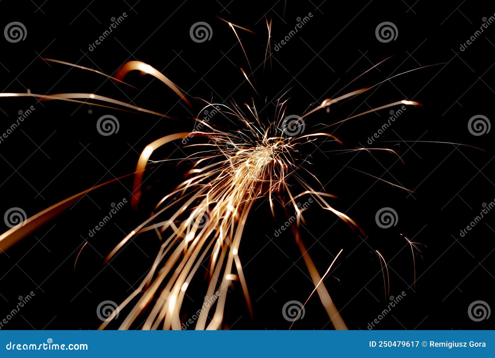 Sparks in the Dark. Lines of Light Stock Image - Image of abstract ...