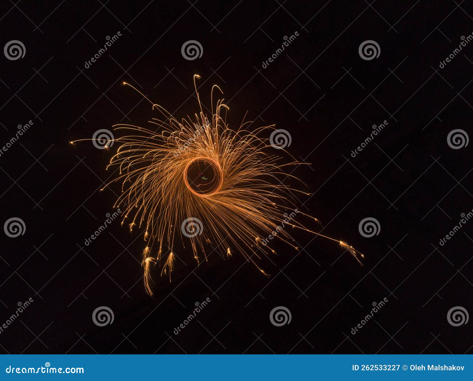 Sparks of Fire Fly in the Darkness Stock Image - Image of fireworks ...