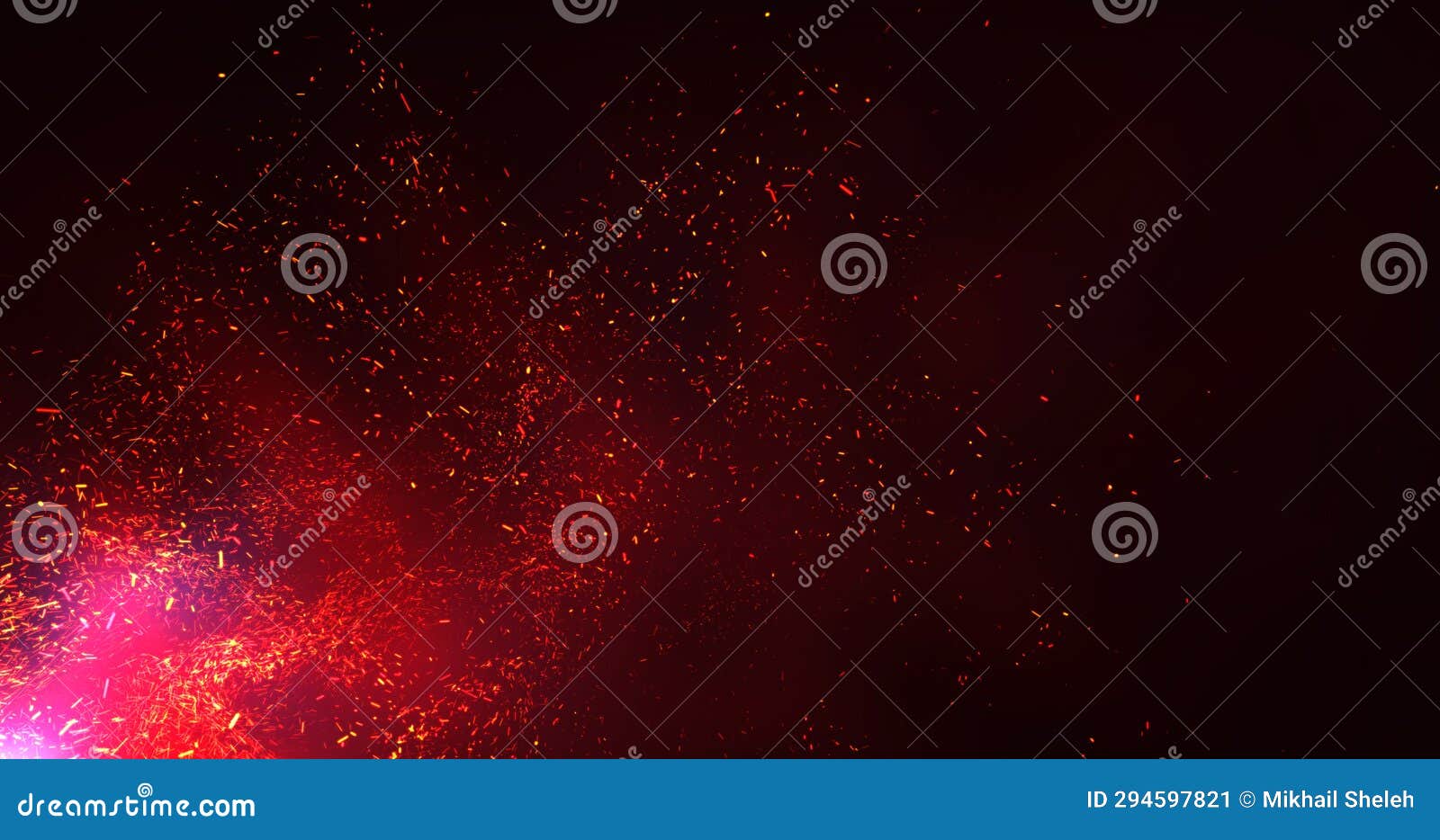 Sparks from the Fire Flying Upwards with a Swirl, Blown Away by the ...