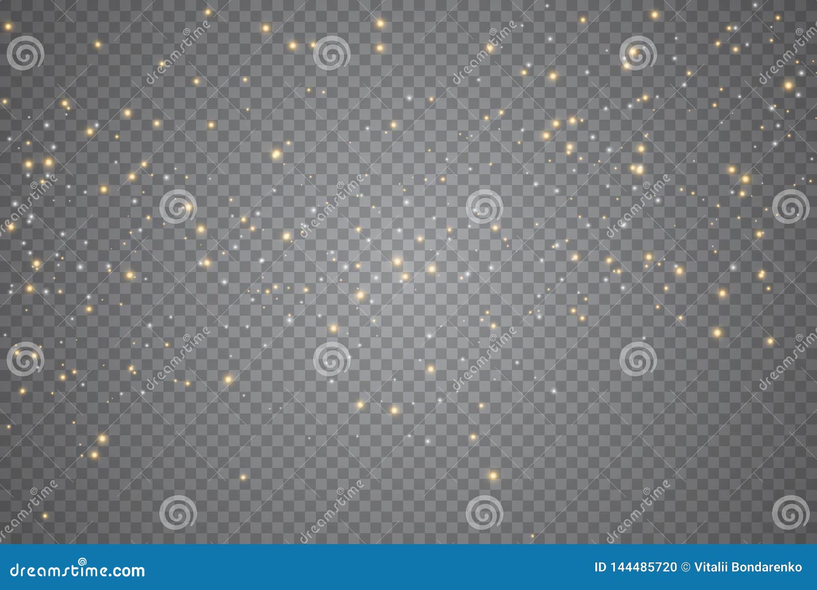 Sparks Glitter Special Light Effect. Vector Sparkles on Transparent ...