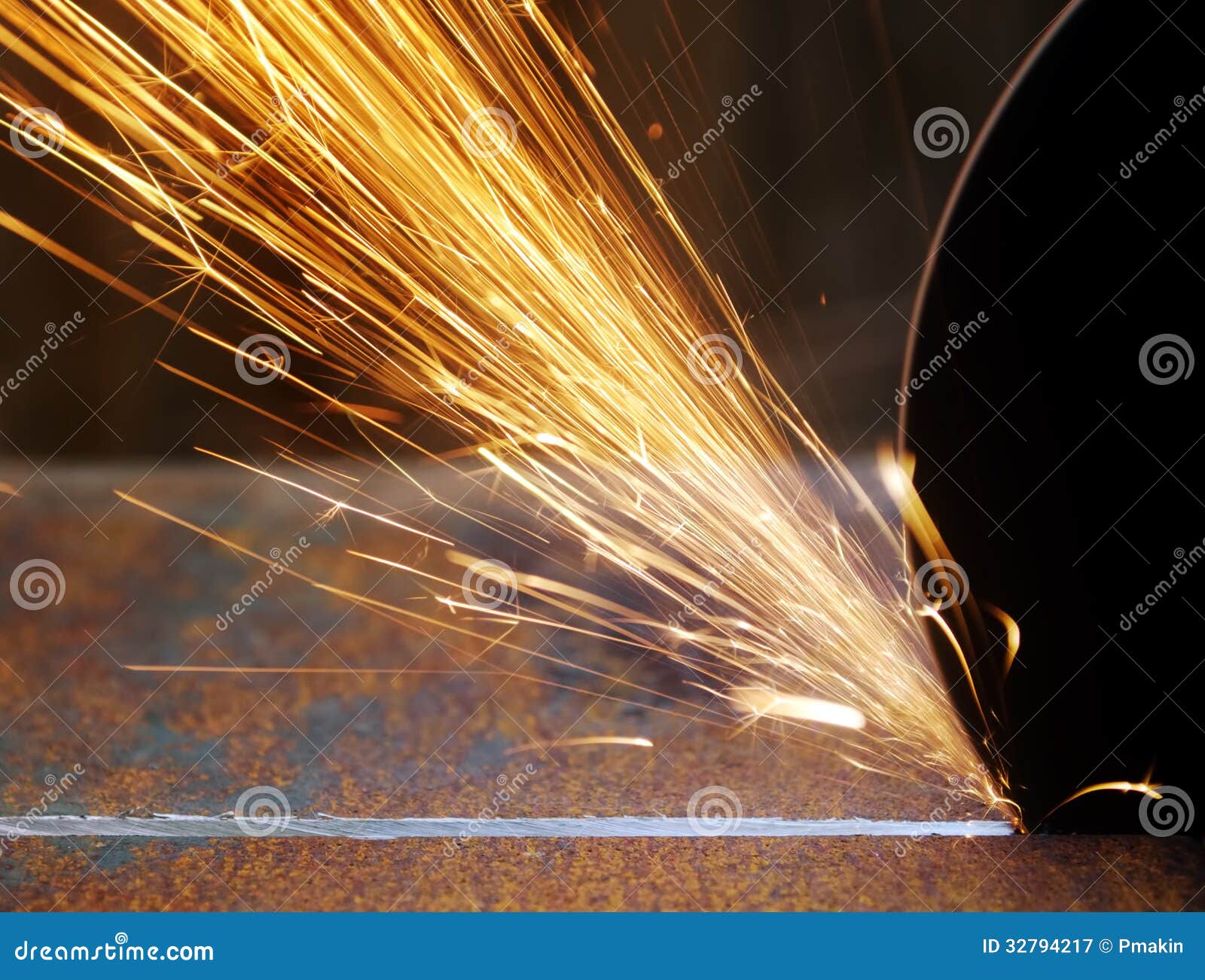 Sparks from grinder stock image. Image of heat, mechanic - 32794217
