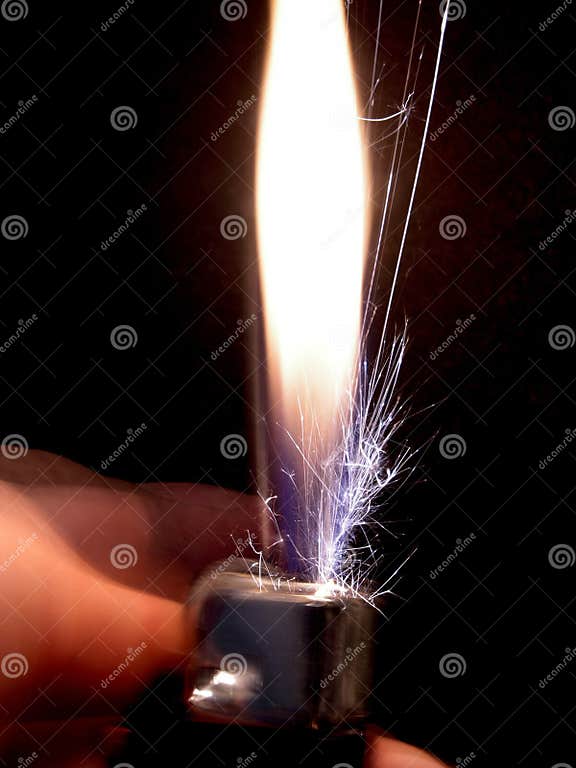 Sparks Ignite Flame stock photo. Image of ignite, start - 1008074