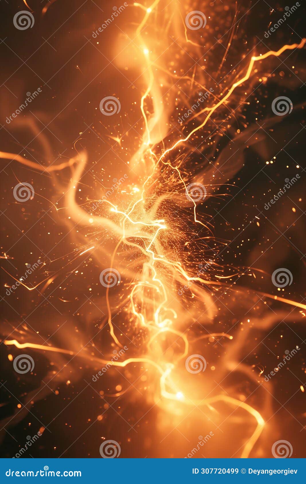 Sparks and Intense Light Erupt As Electrical Current Leaps Across a Gap ...