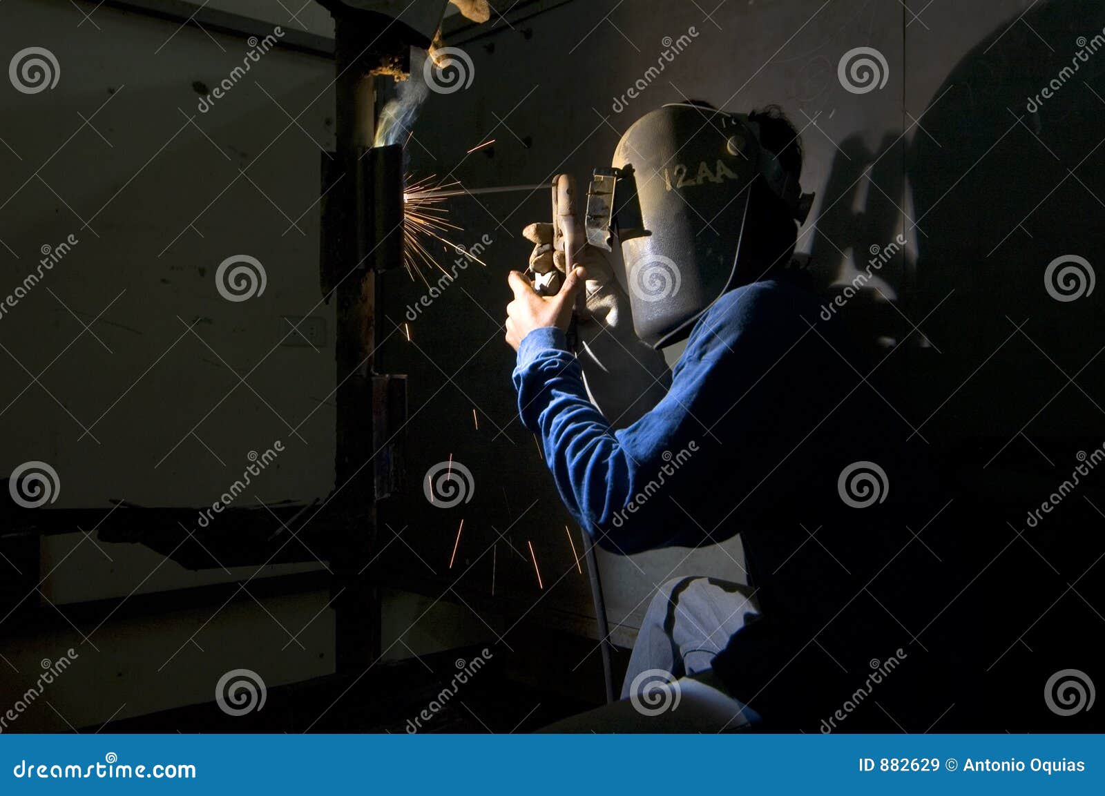 Sparks, mask, and smoke stock image. Image of tonyoquias - 882629