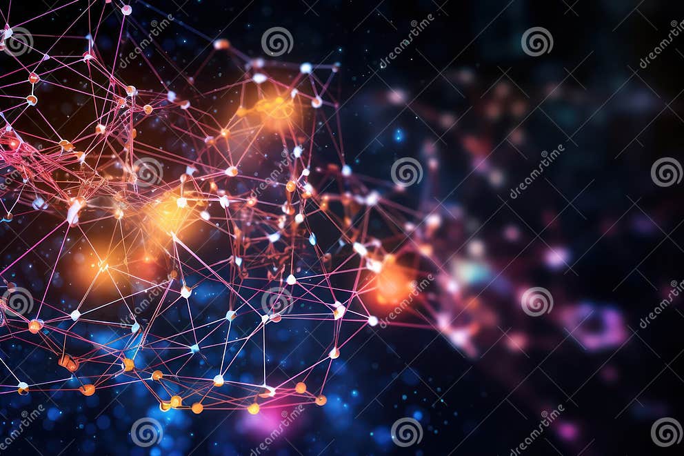 Sparks of Synapses, Artificial Intelligence Brain, Synaptic Activity ...