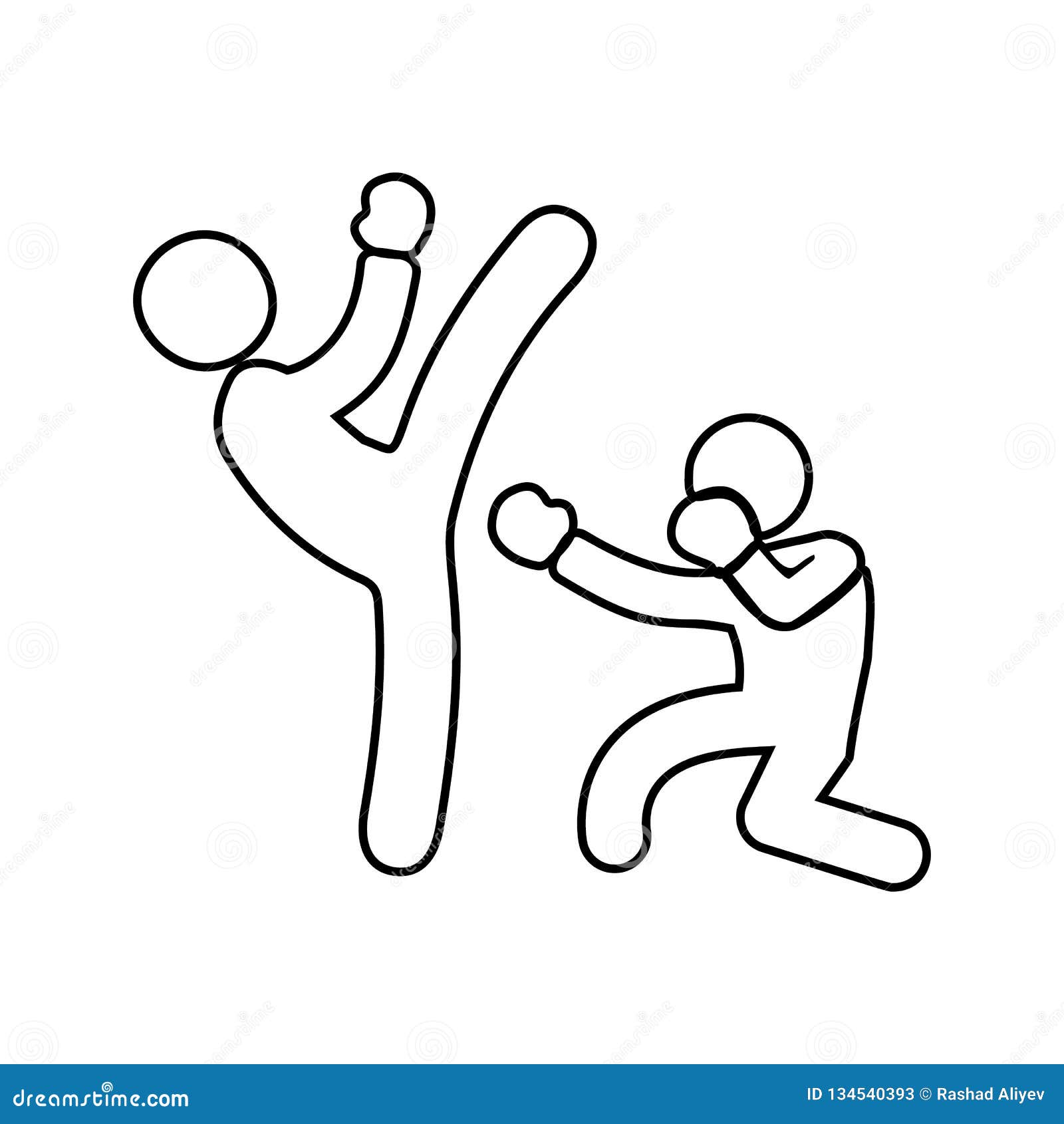 Sparring Fighters Icon. Element of Fight for Mobile Concept and Web ...