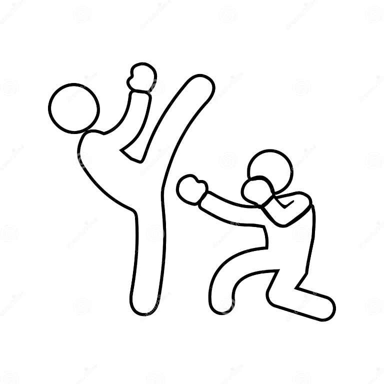 Sparring Fighters Icon. Element of Fight for Mobile Concept and Web ...