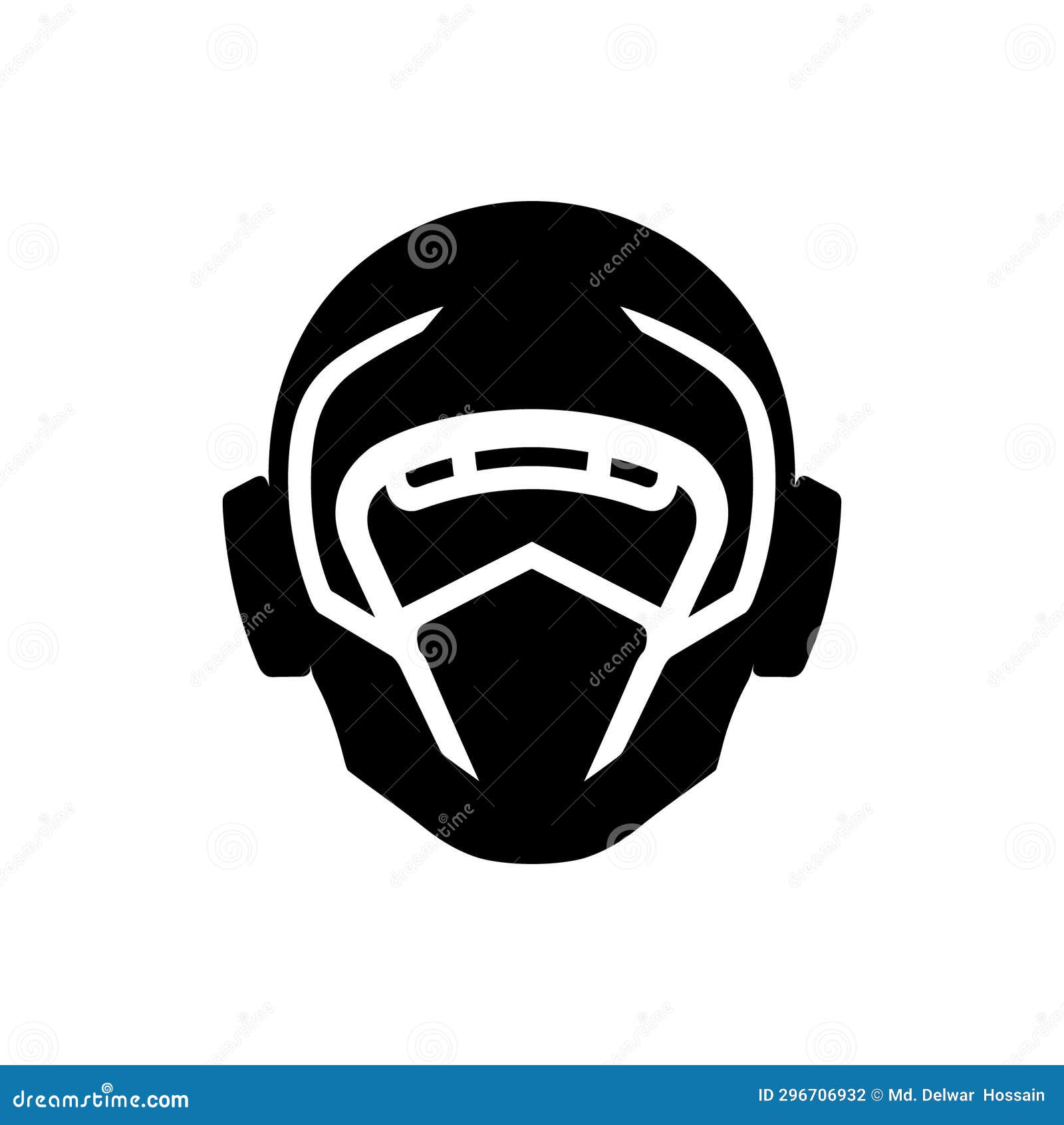Sparring Helmet Icon Vector Illustration | CartoonDealer.com #296706932