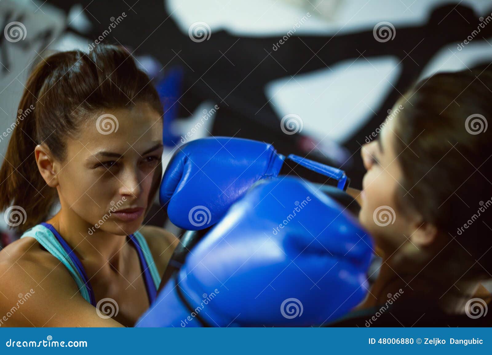 Sparring stock photo. Image of defense, fighter, beauty - 48006880