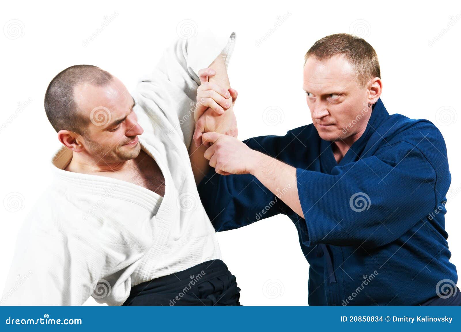 Sparring of Two Jujitsu Fighters Stock Photo - Image of jujitsu ...