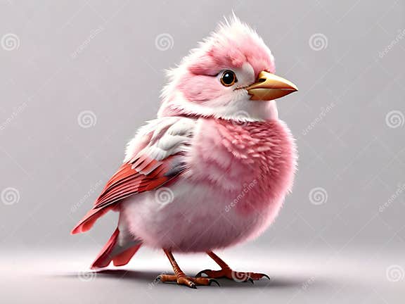 Sparrow - Fluffy Animated Bird Stock Illustration - Illustration of ...