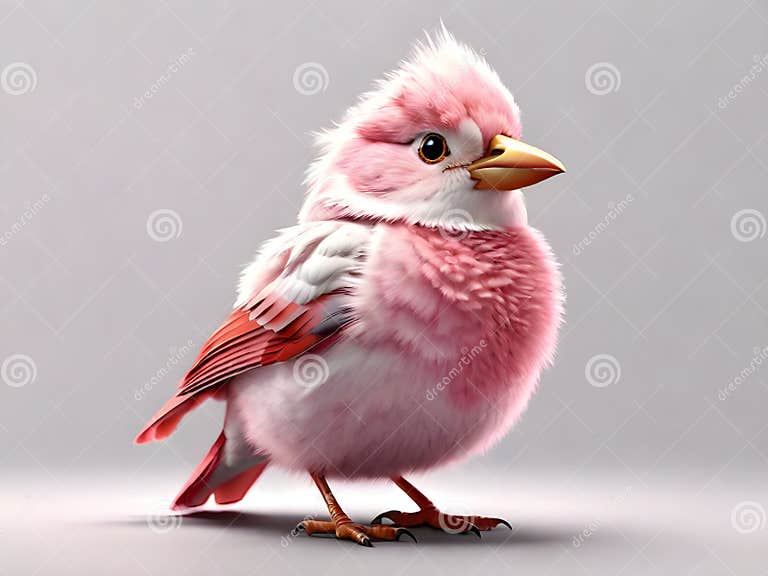 Sparrow - Fluffy Animated Bird Stock Illustration - Illustration of ...