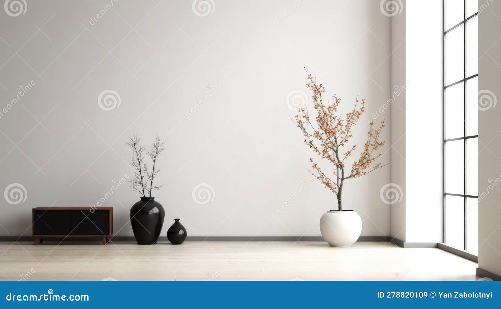 Sparse Arrangement of Minimalist Decor. Generative AI Stock ...