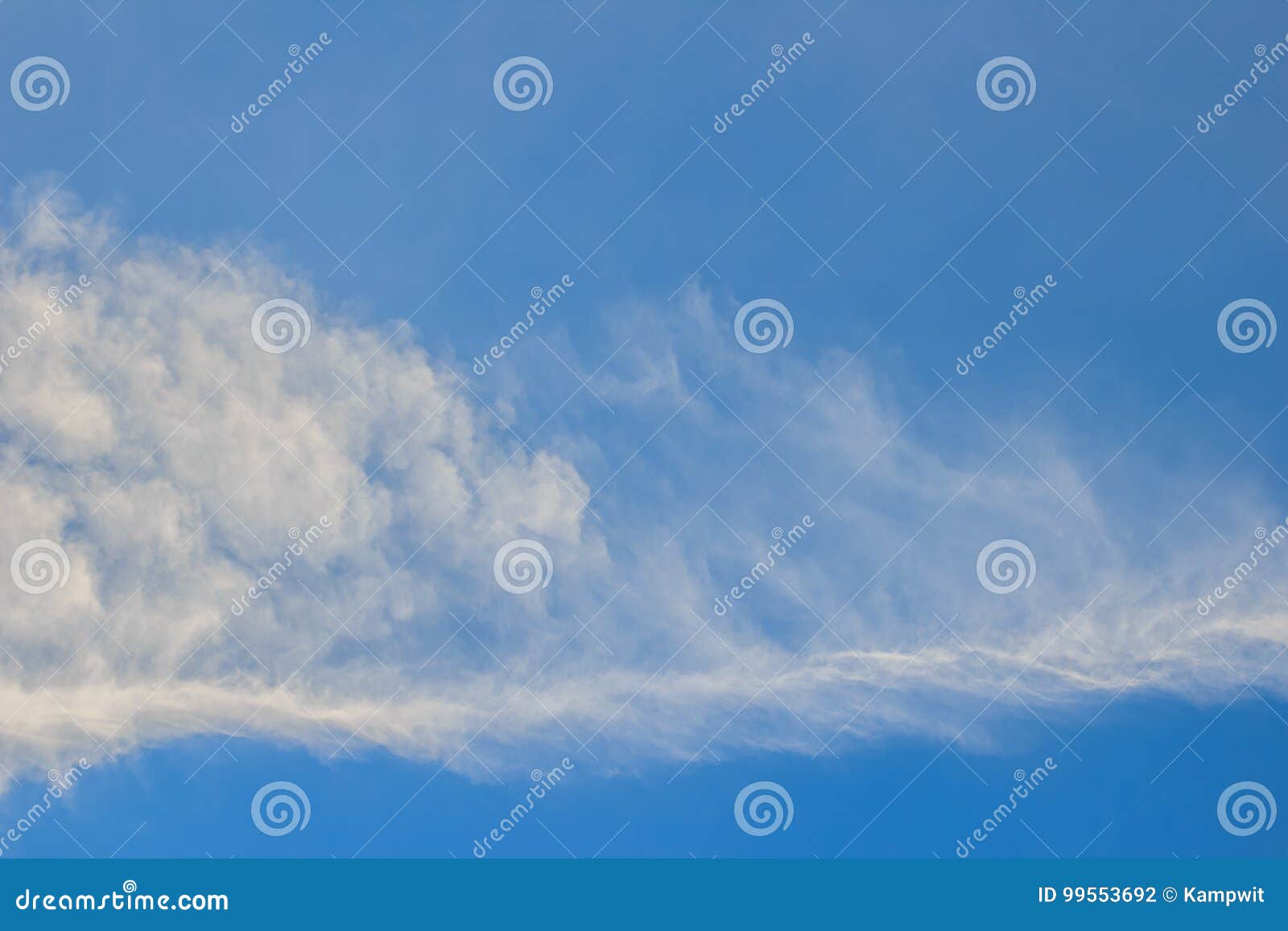 Sparse Clouds in the Blue Sky Morning Background. Fluffy Clouds Stock ...