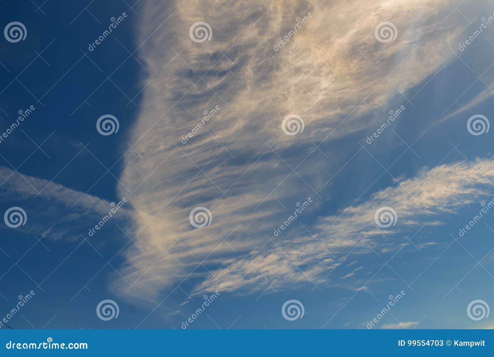 Sparse Clouds in the Blue Sky Morning Background. Fluffy Clouds Stock ...