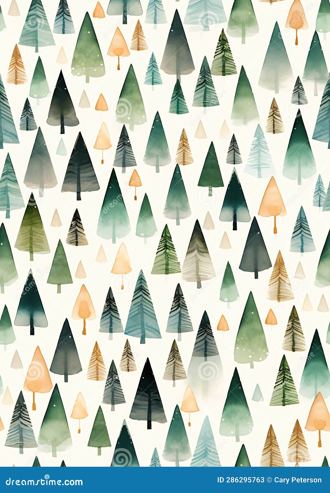 Sparse Pine Forest with Closeup Pattern Trees and Princess Stock ...