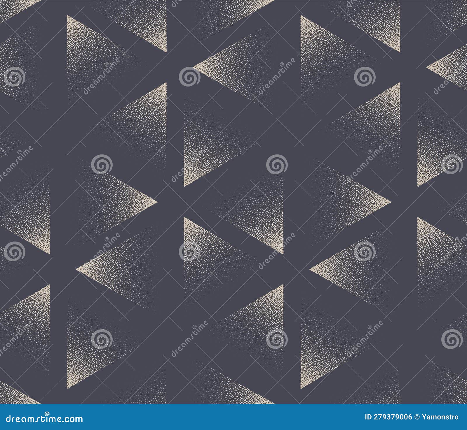 Sparse Triangles Seamless Pattern Trend Vector Dotted Classy Abstract ...
