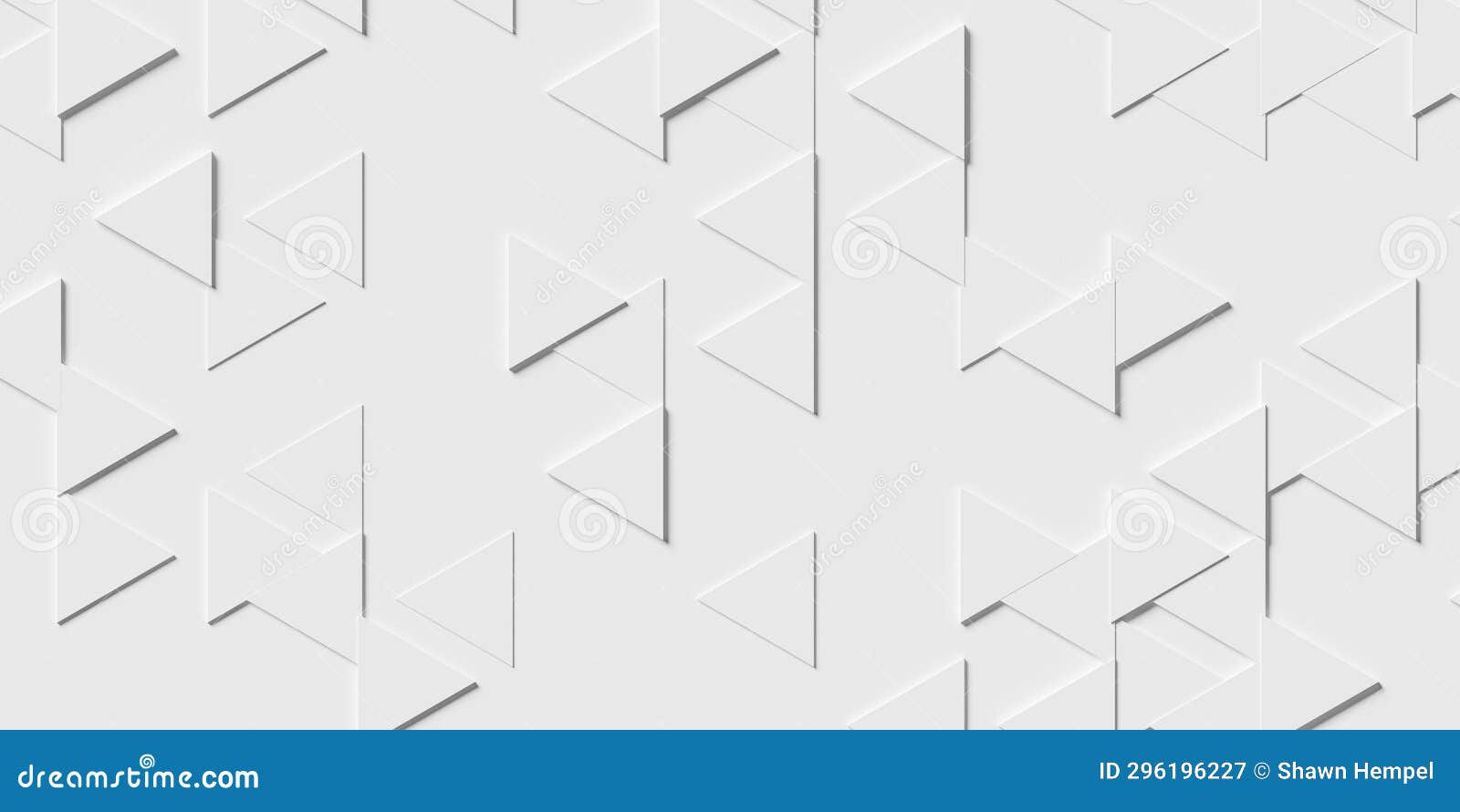 Sparsely Filled Array or Grid of Offset Triangles Geometrical ...