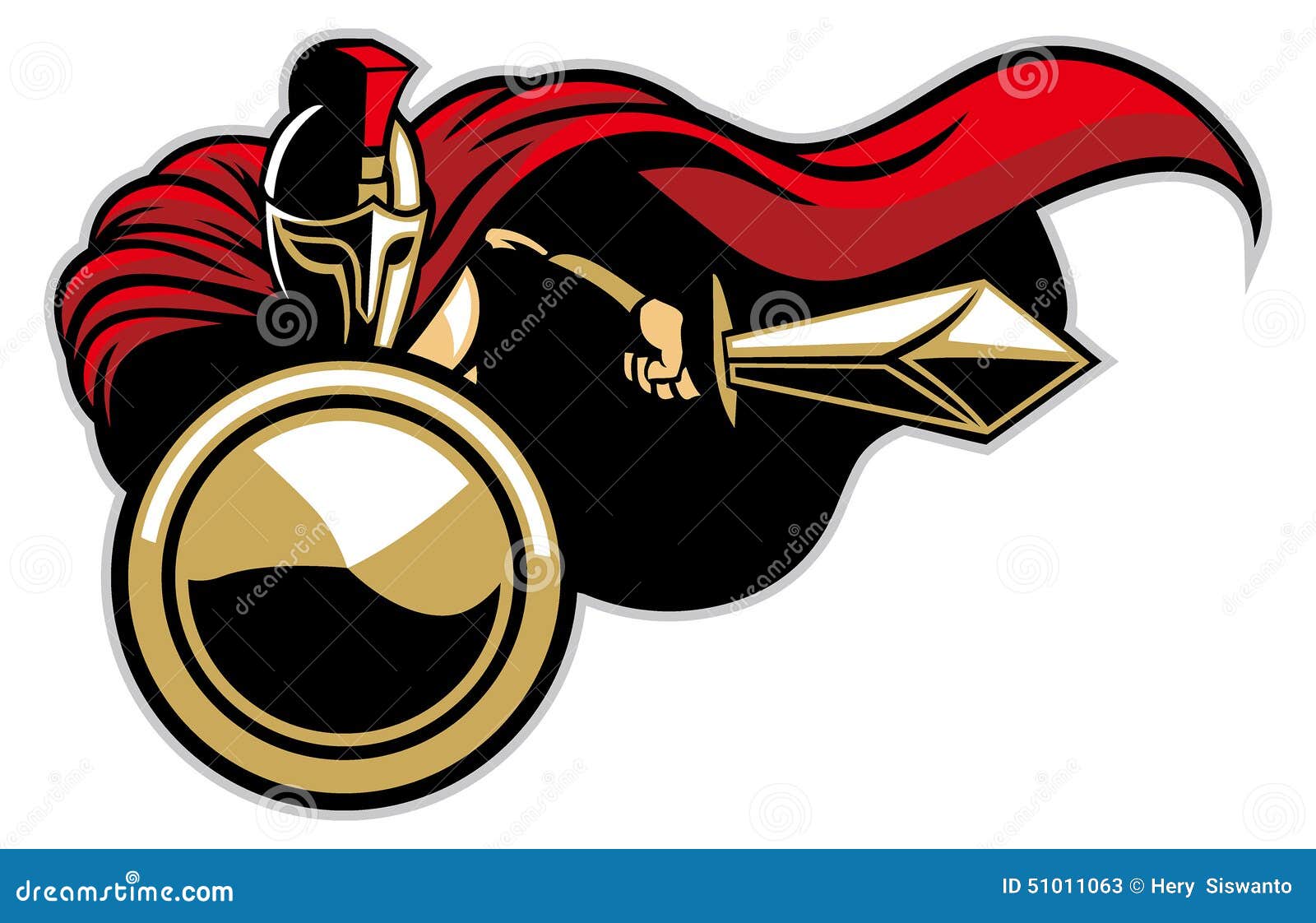 Spartan army mascot stock vector. Illustration of hero - 51011063