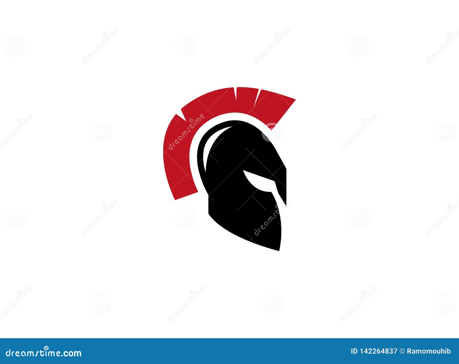 Spartan Helmet for Warrior Protection for Logo Stock Illustration ...