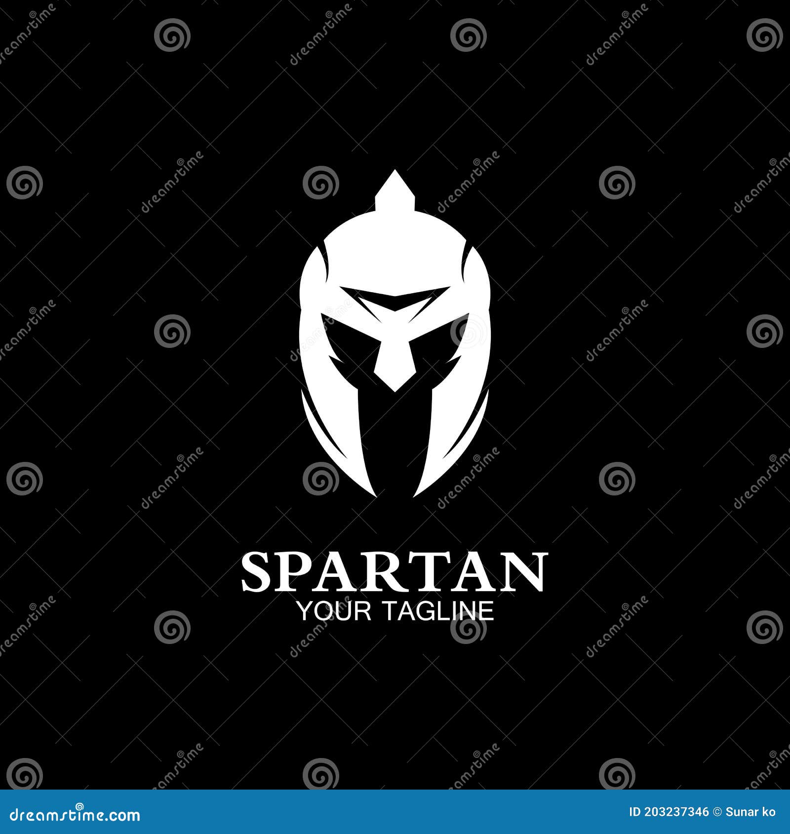 Spartan Logo Icon Designs Vector Stock Vector - Illustration of shield ...