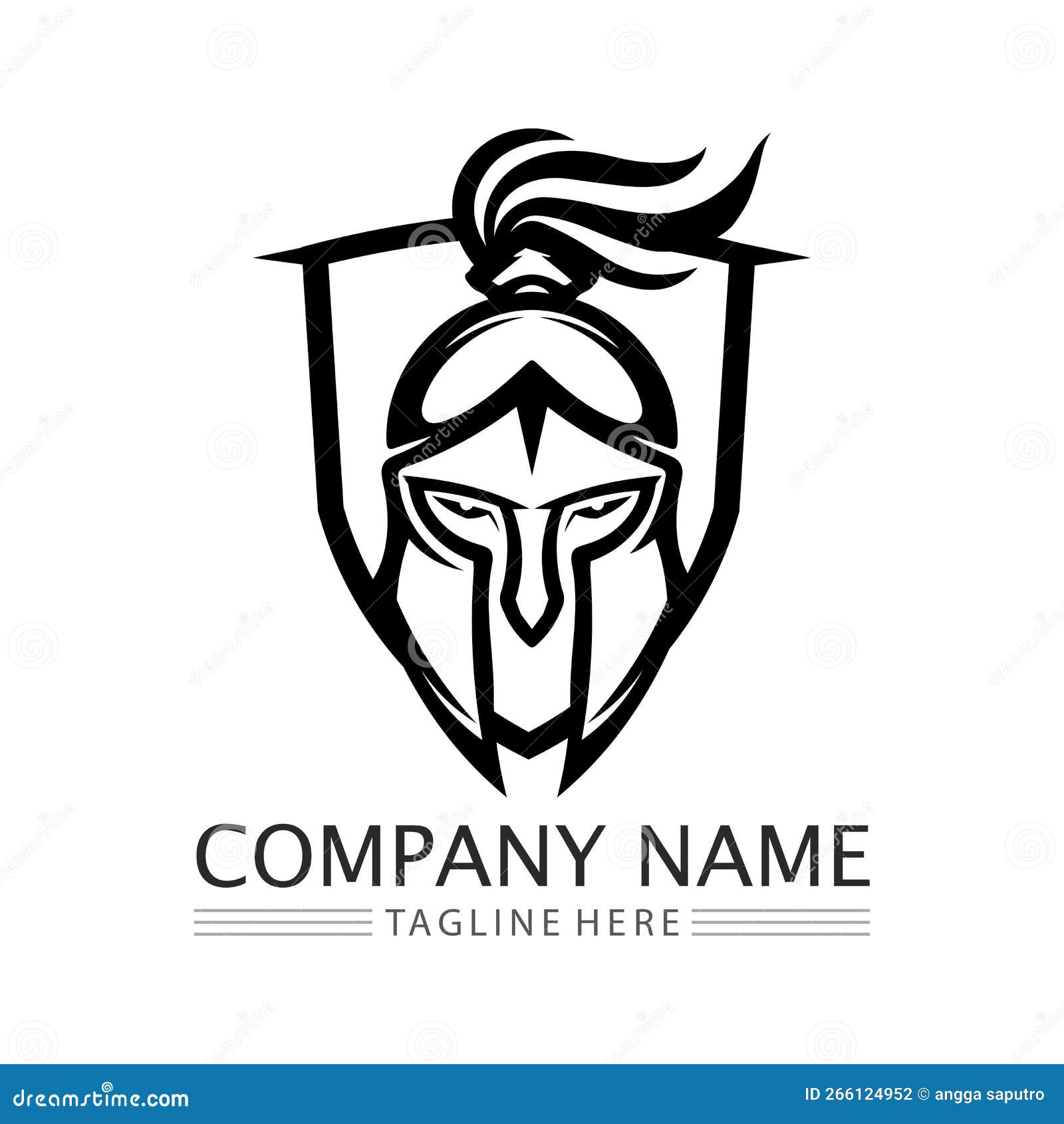 Spartan Logo Icon Designs Vector Stock Illustration - Illustration of ...
