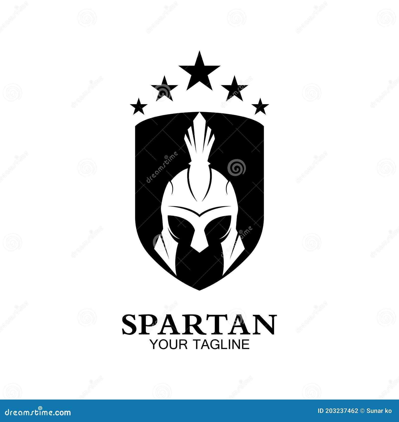 Spartan Logo Icon Designs Vector Stock Vector - Illustration of sign ...