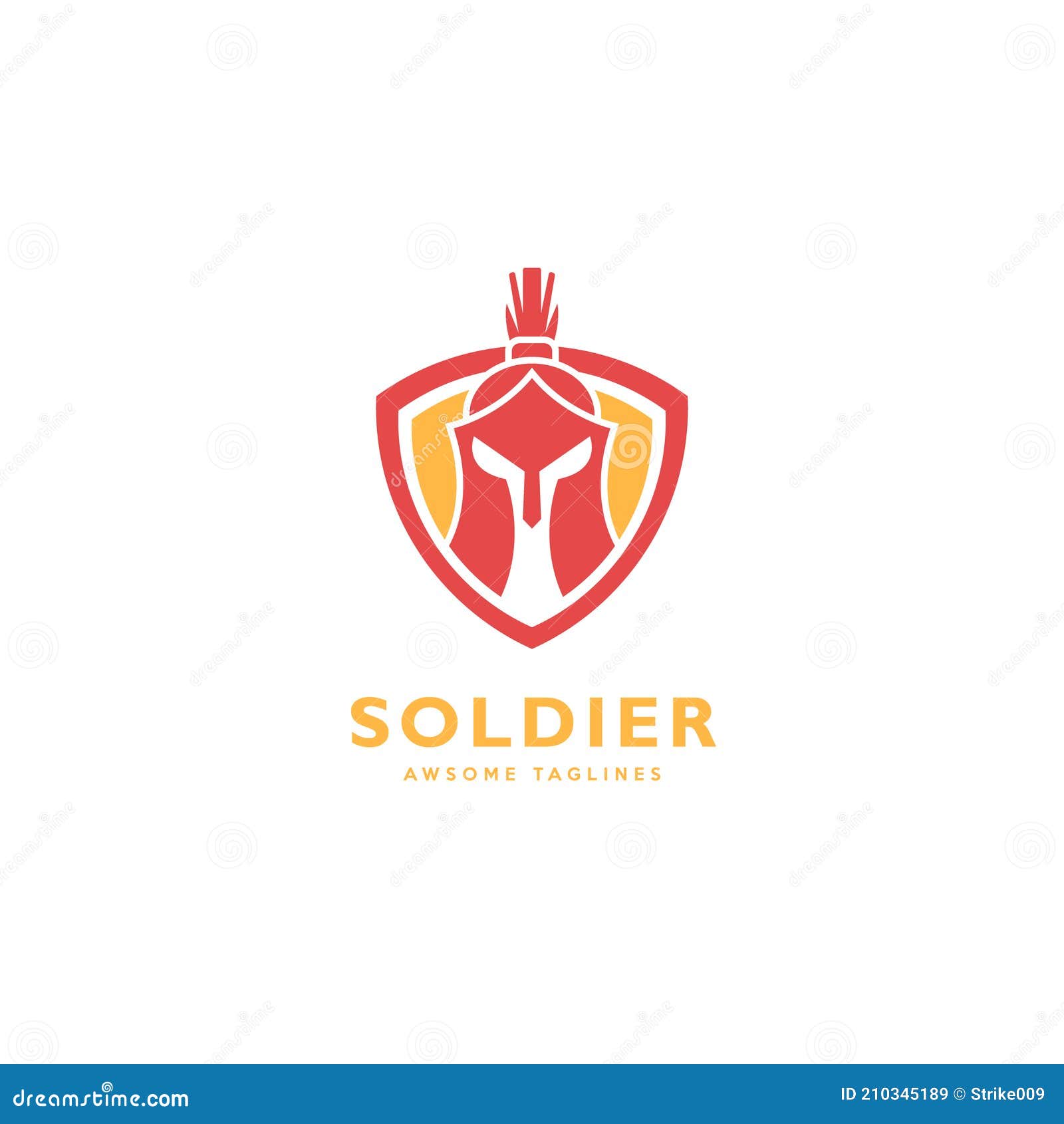 Warrior Security Shield Vector Design Stock Vector - Illustration of ...