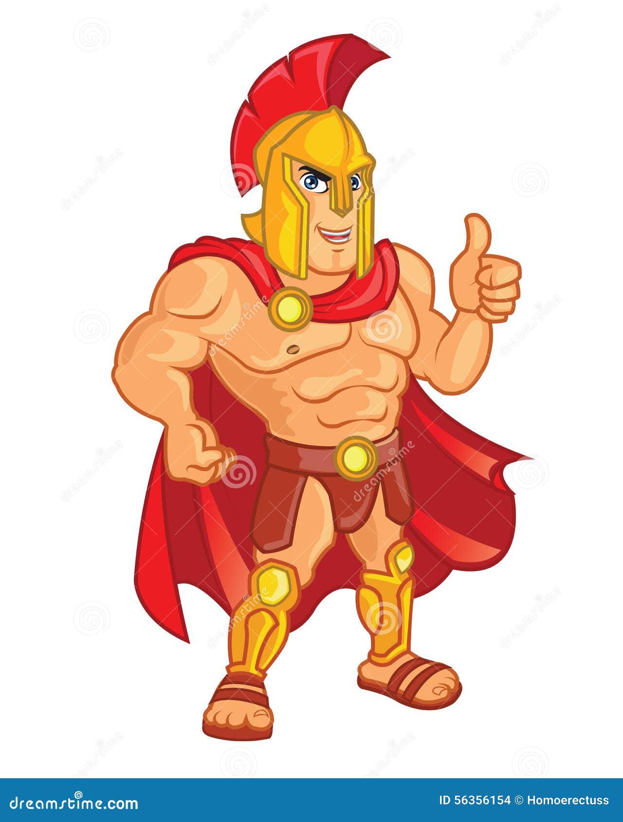 Spartan Soldier Logo Design Cartoon Vector | CartoonDealer.com #211256183