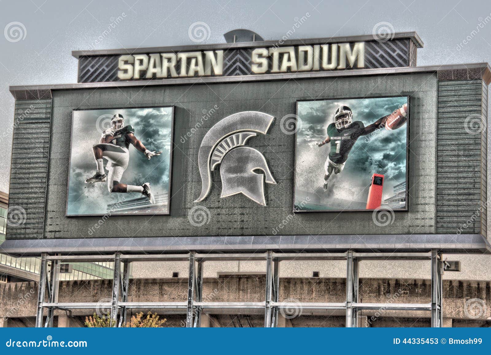 Spartan Stadium Sign fotografia stock editoriale. Immagine di liscivia ...