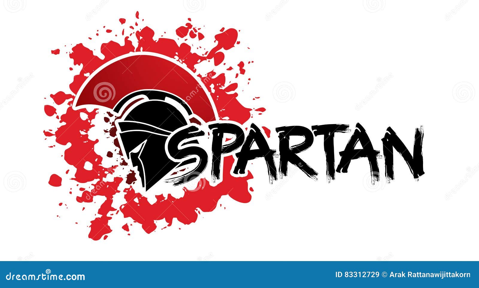 Spartan text designed stock vector. Illustration of icon - 83312729