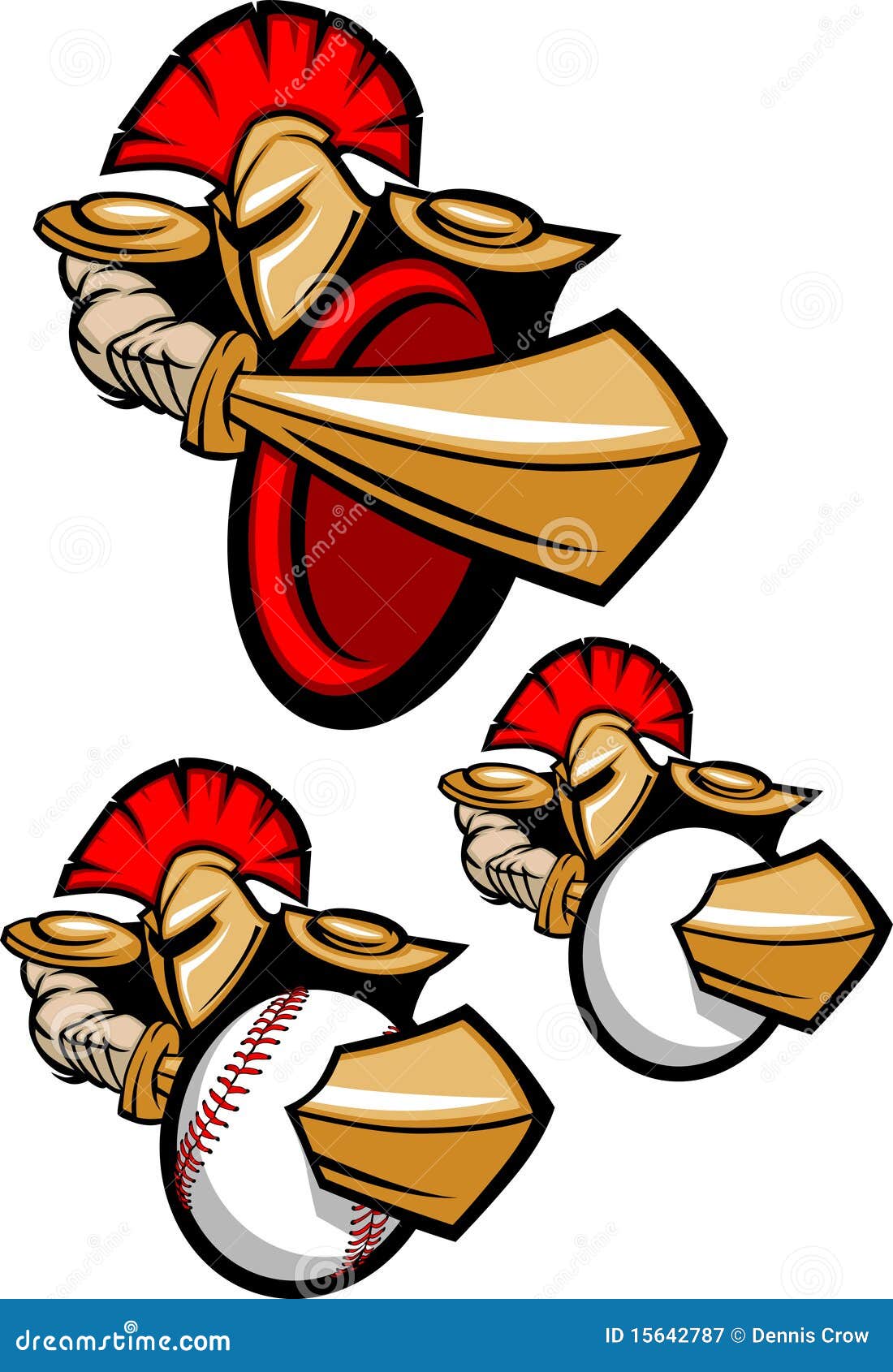 Trojan Head Logo Clip Art