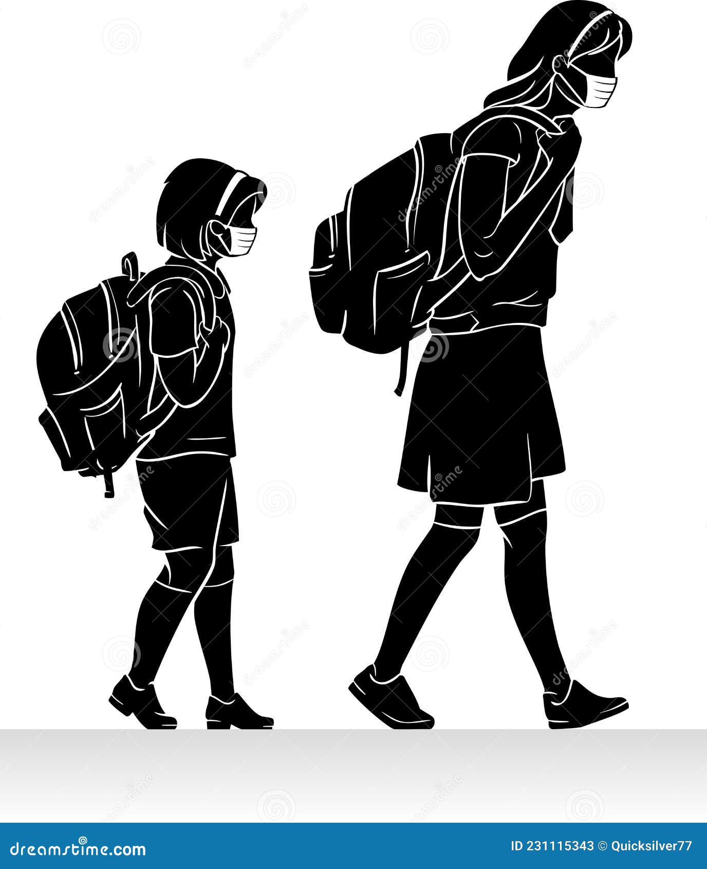 Spartan Warrior Front View Attack, Silhouette Illustration Stock Vector ...