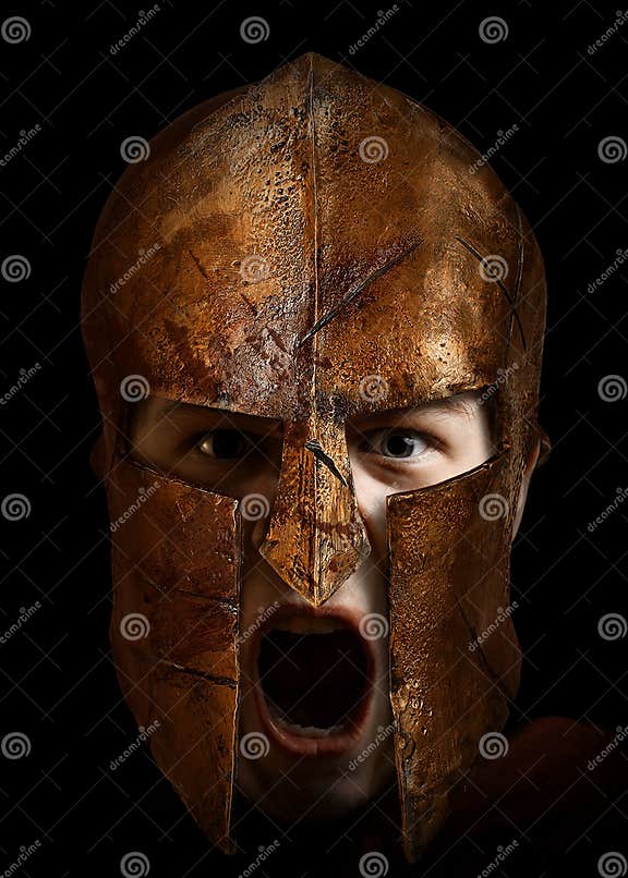 Spartan young fighter stock image. Image of angry, business - 8154623