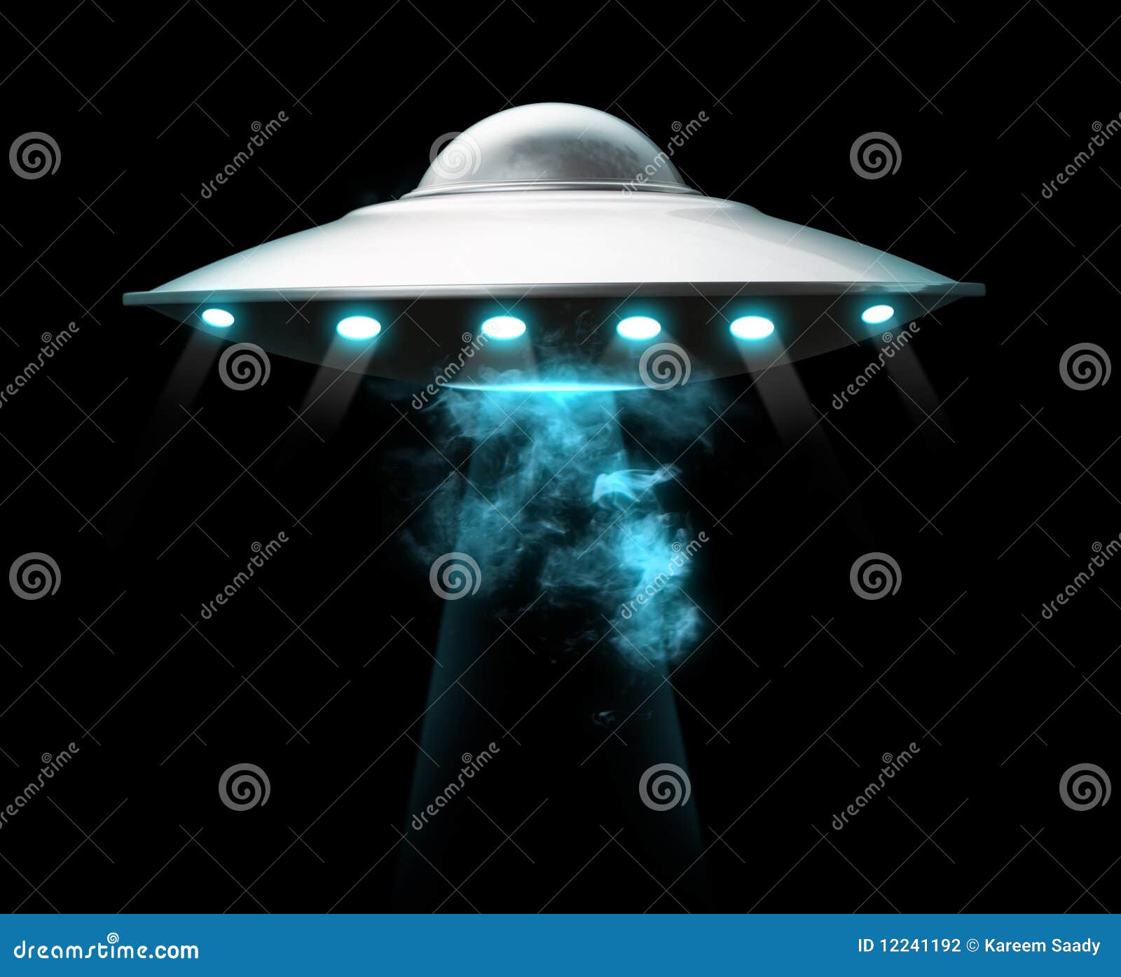 Spashship Landing stock illustration. Illustration of dimensional ...