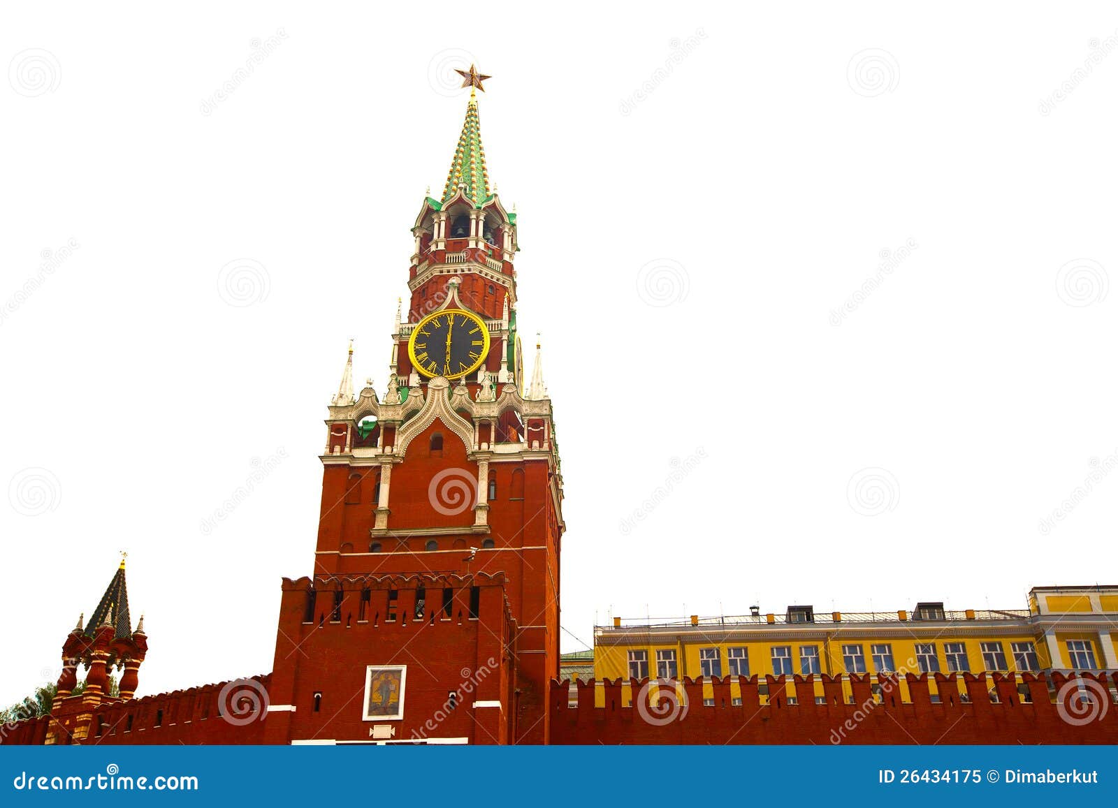 Spasskaya Tower of Moscow Kremlin Stock Image - Image of christianity ...
