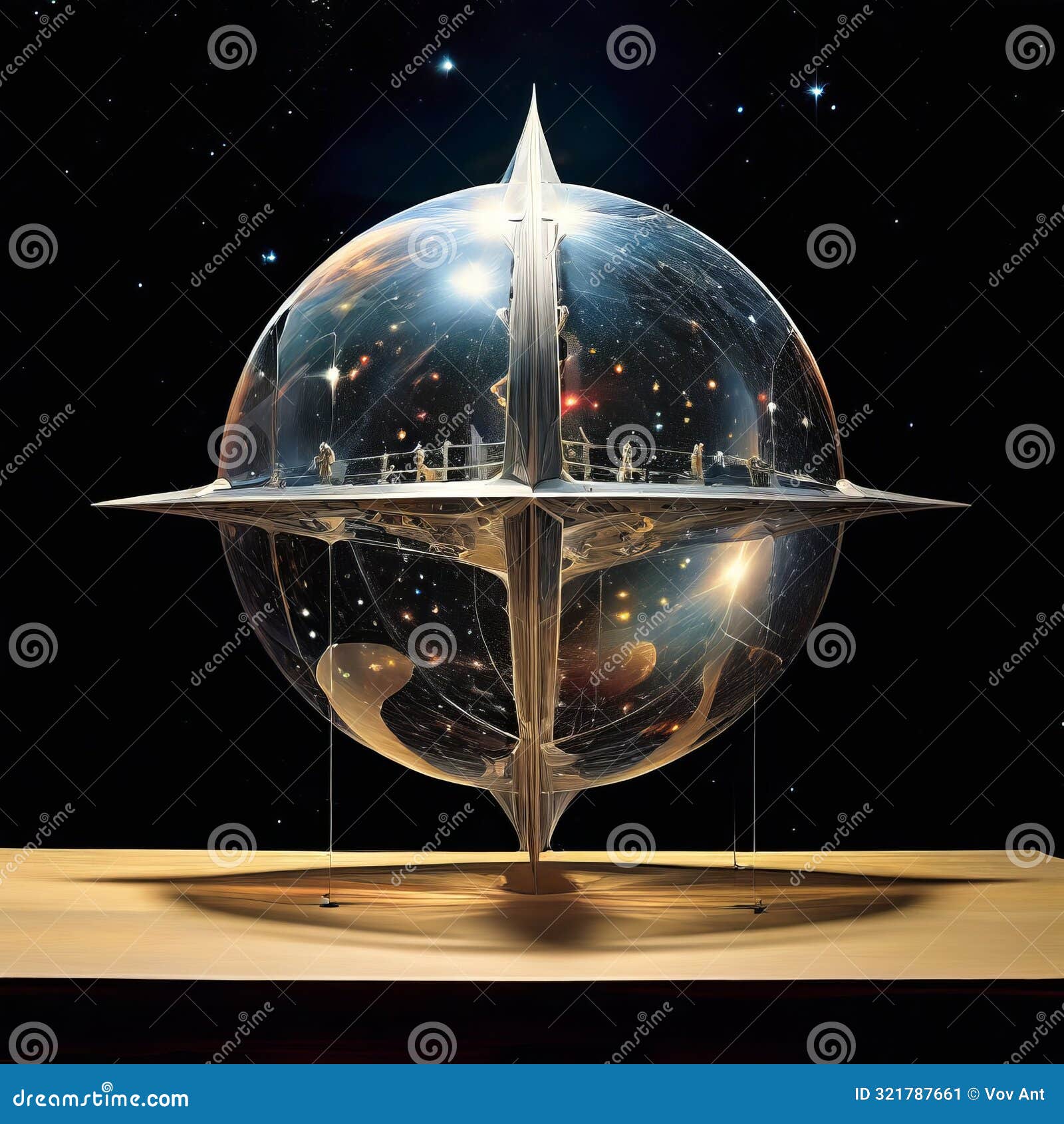 Spatial Dimension Space Space Containing the Three Dimension O Stock ...