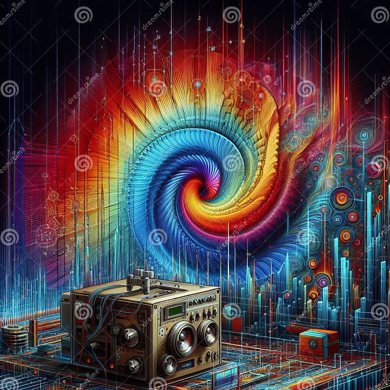 Spatial Frequency Diffraction a Measure Strange Old Stock Illustration ...