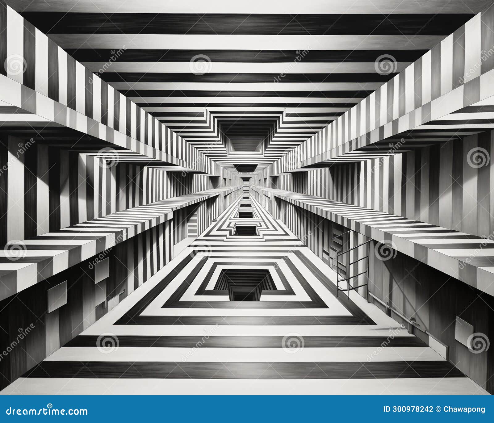 Spatial Illusions of Simplicity Stock Illustration - Illustration of ...