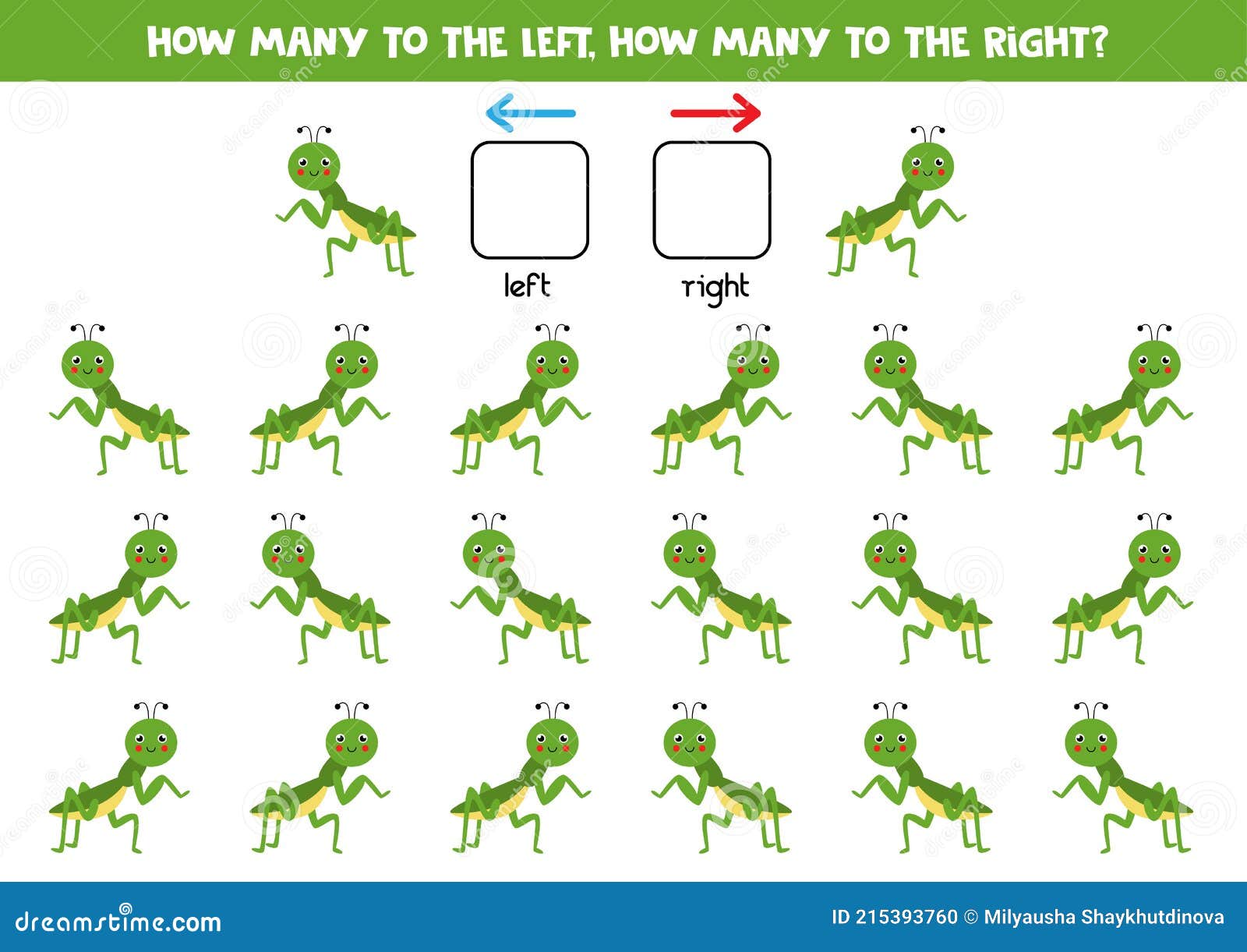 Left, Right, Up or Down. Spatial Orientation with Cute Praying Mantis ...