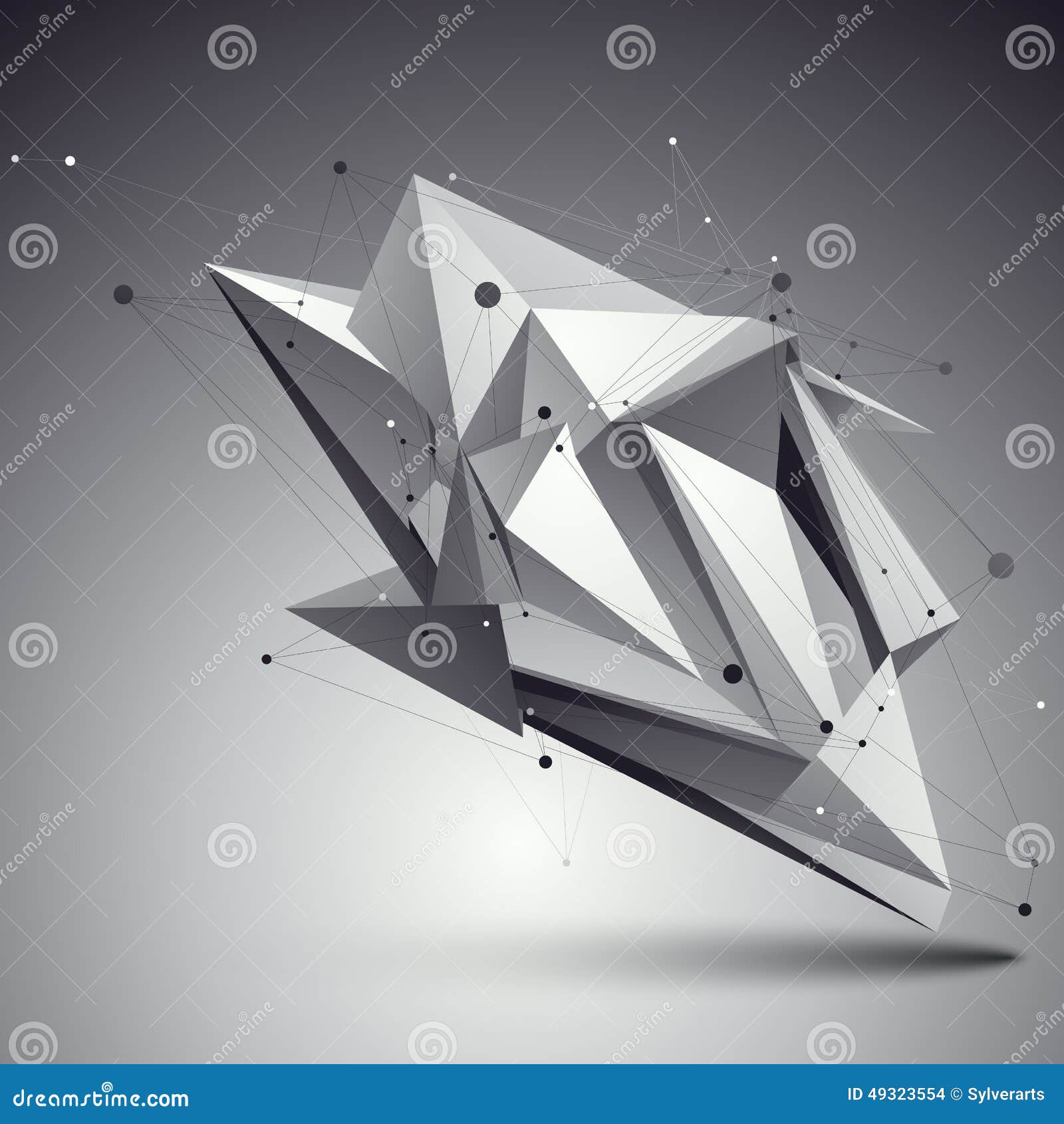 Spatial Vector Monochrome Digital Eps8 Backdrop, Dimensional Technology ...