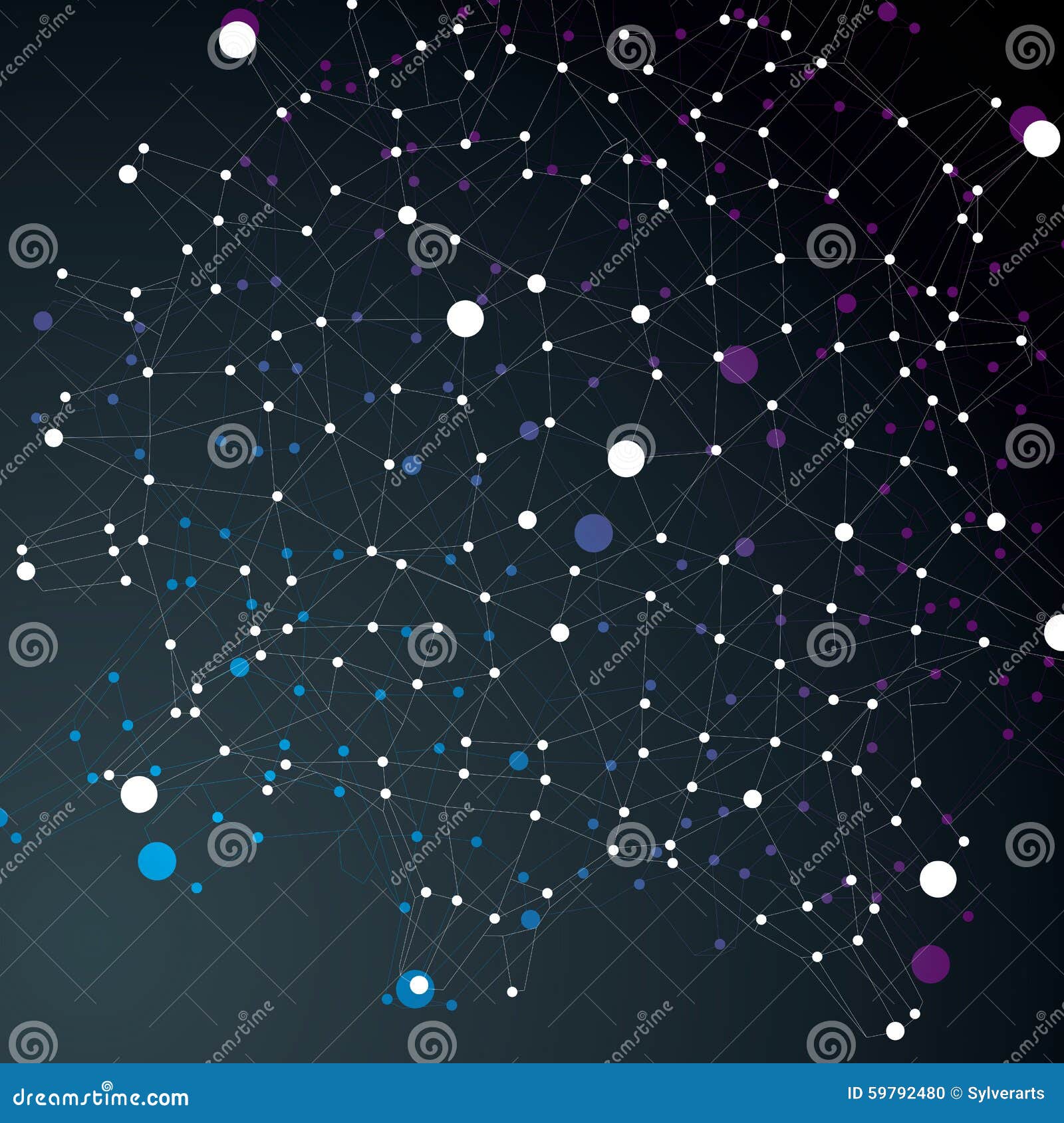 Spatial Vector Monochrome Digital Object, 3d Technology Figure Stock ...