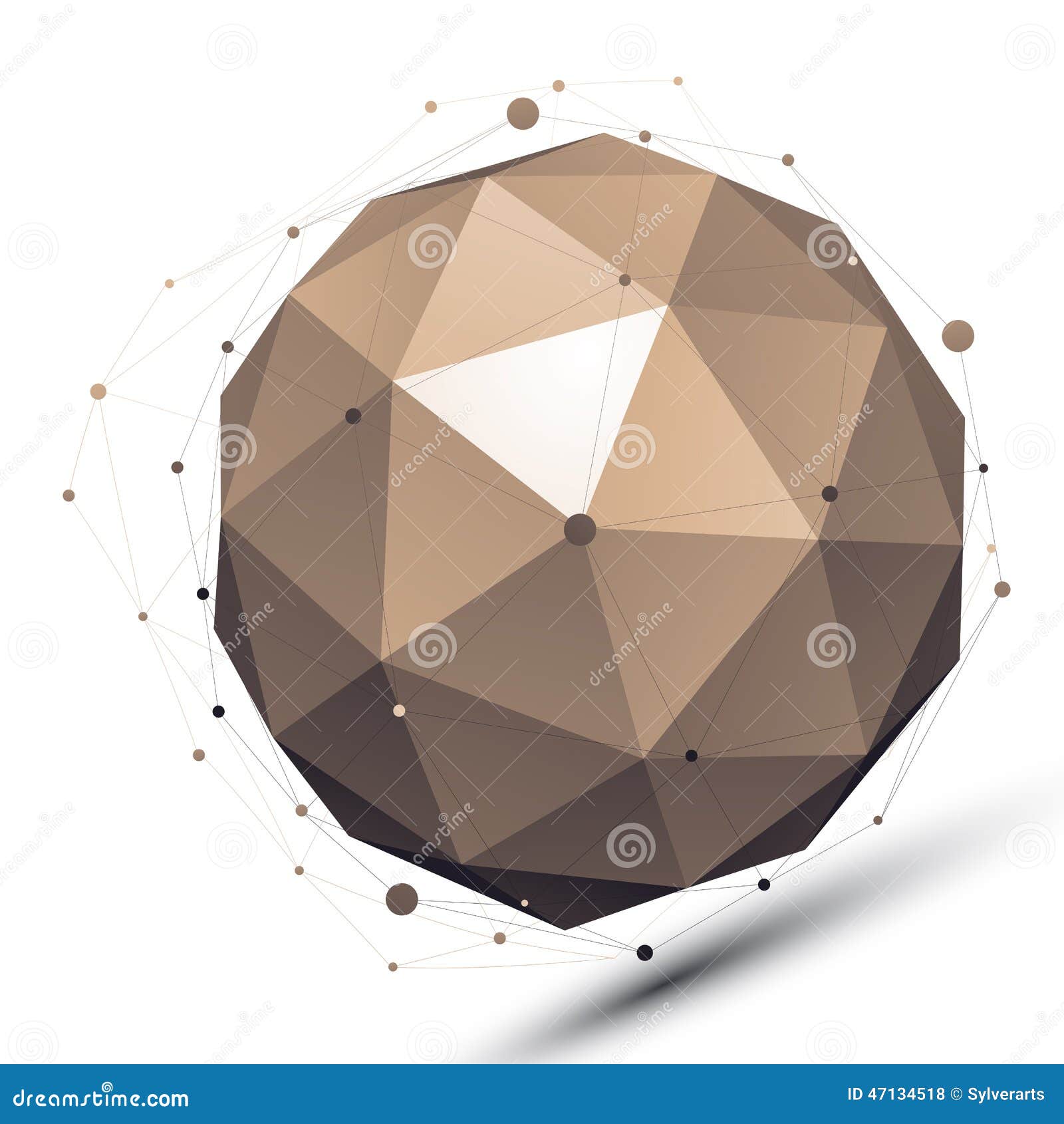 Spatial Vector Monochrome Digital Object, Dimensional Technology Stock ...