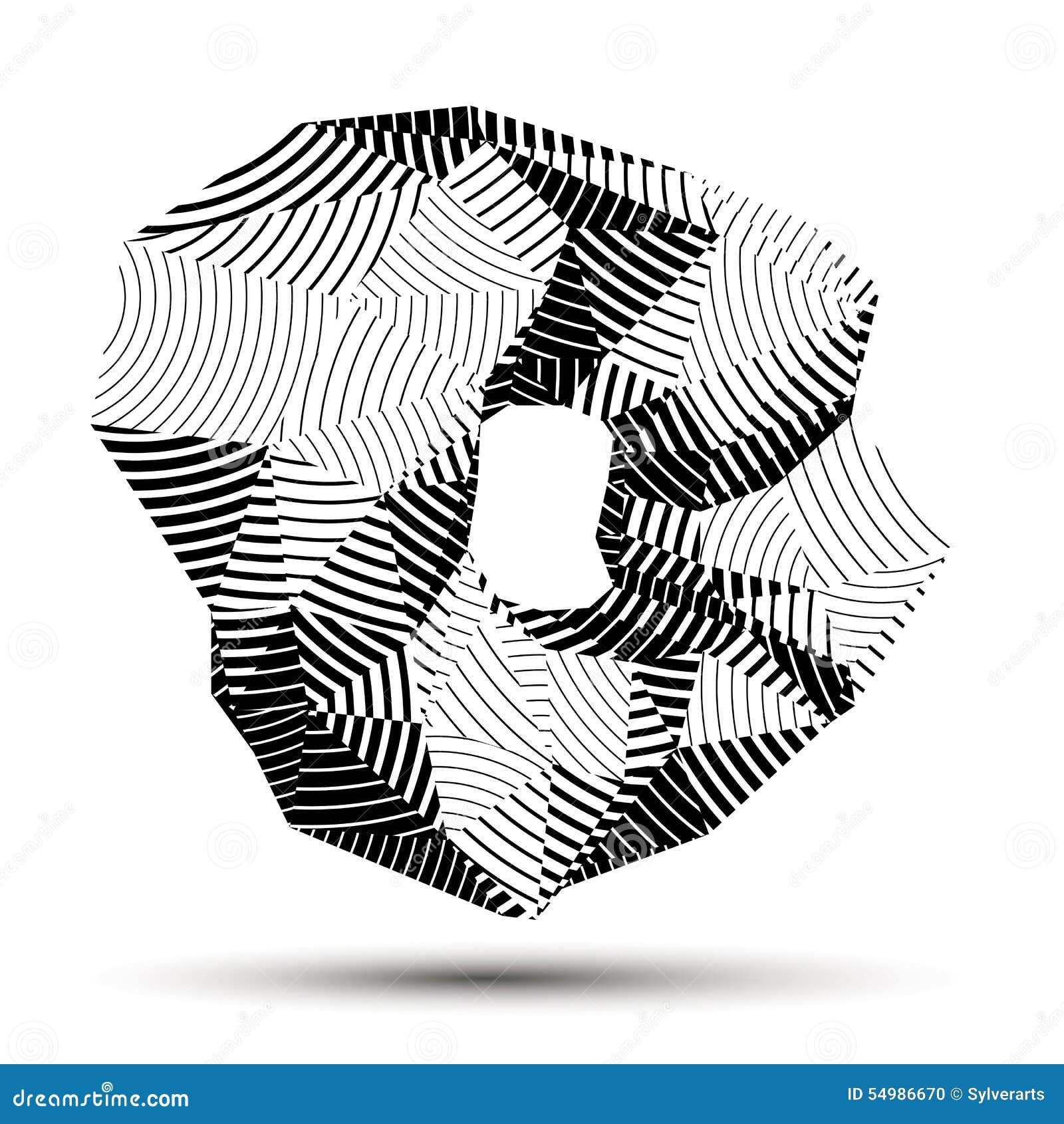 Spatial Vector Monochrome Digital Eps8 Backdrop Dimensional Technology Element With Wireframe